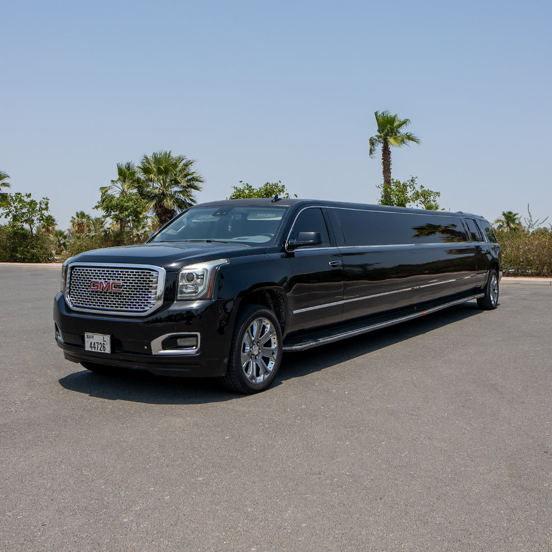 GMC Fendi Stretch Limo Dubai | Luxury VIP Limousine Rental