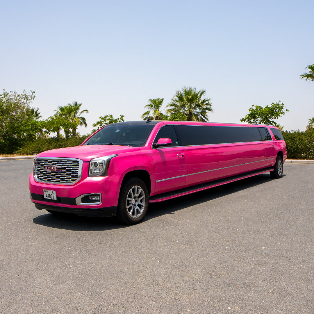 Pink Stretch Limo Dubai | Book Luxury Pink Limousine Service